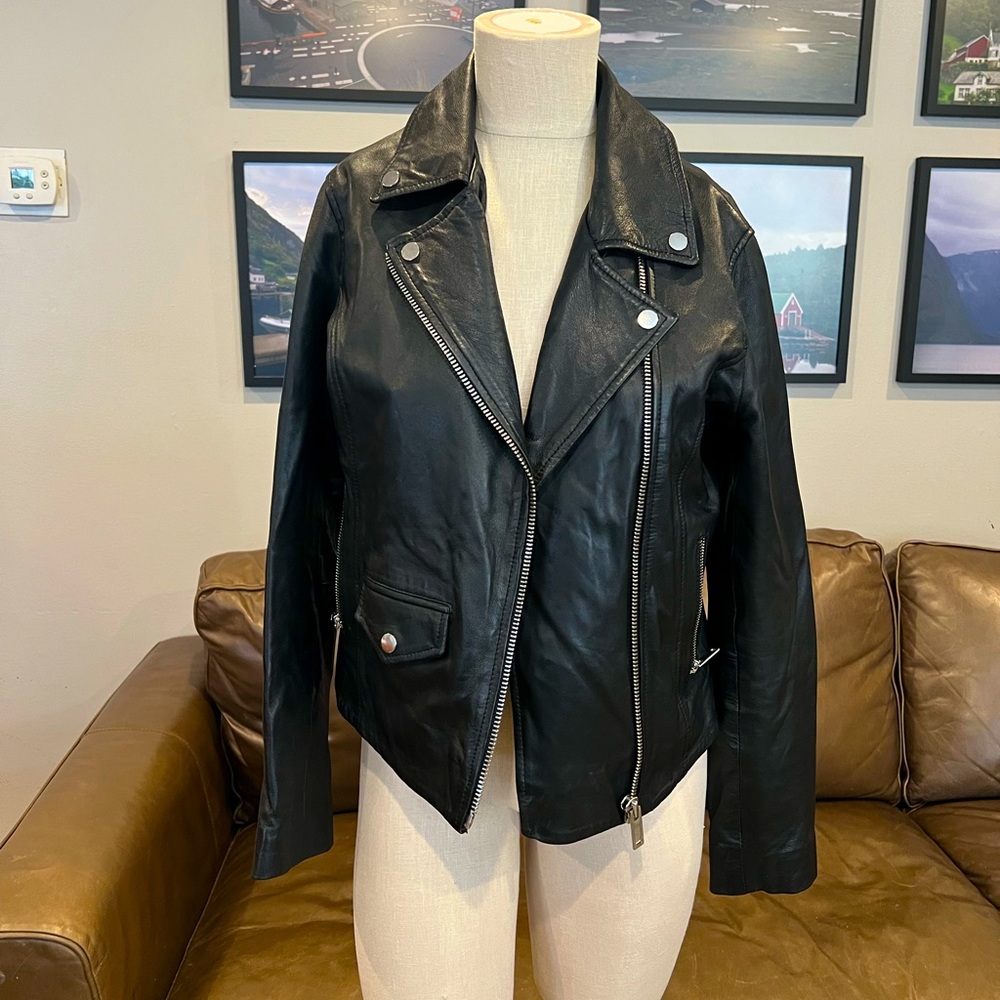 Barneys Original Sheepskin Leather Jacket - Gem